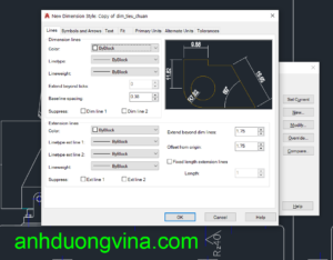 Chi tiết tất cả các thiết lập DimStyle trong AutoCAD - Kỹ Thuật Công ...